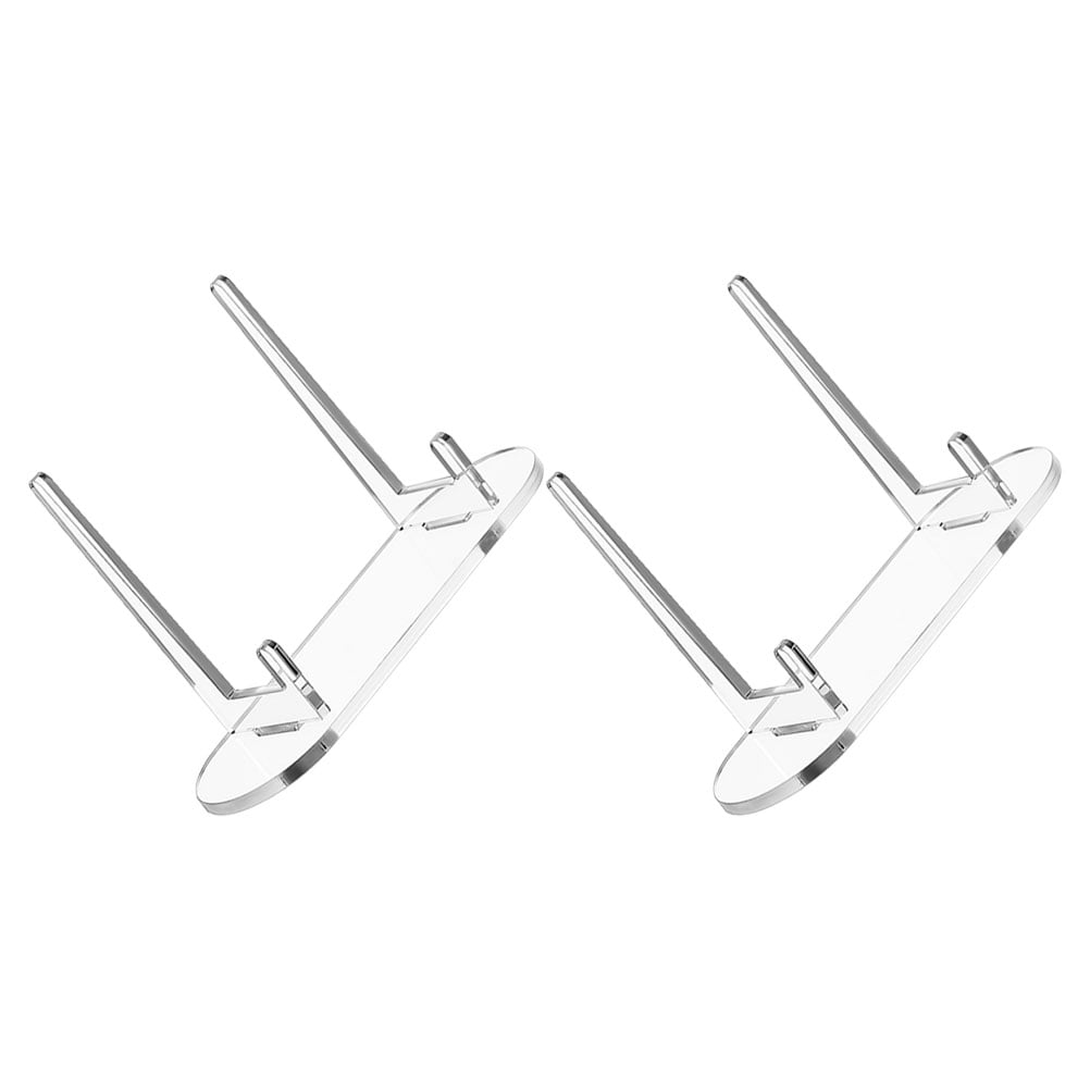 OUNONA Transparent Acrylic Display Stand for Decoration Compact Small ...