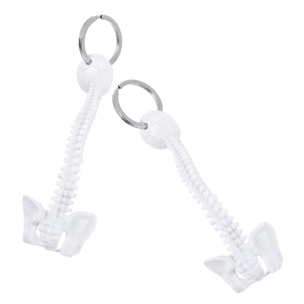 OUNONA 2pcs Spine Model Keychain Lumbar Spine Bone Model Keychain Set ...