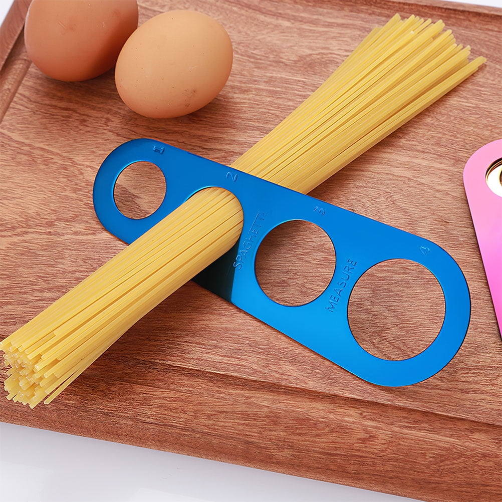 OUNONA 2pcs Stainless Steel Spaghetti Measure Tool 4-Hole Pasta Noodle ...