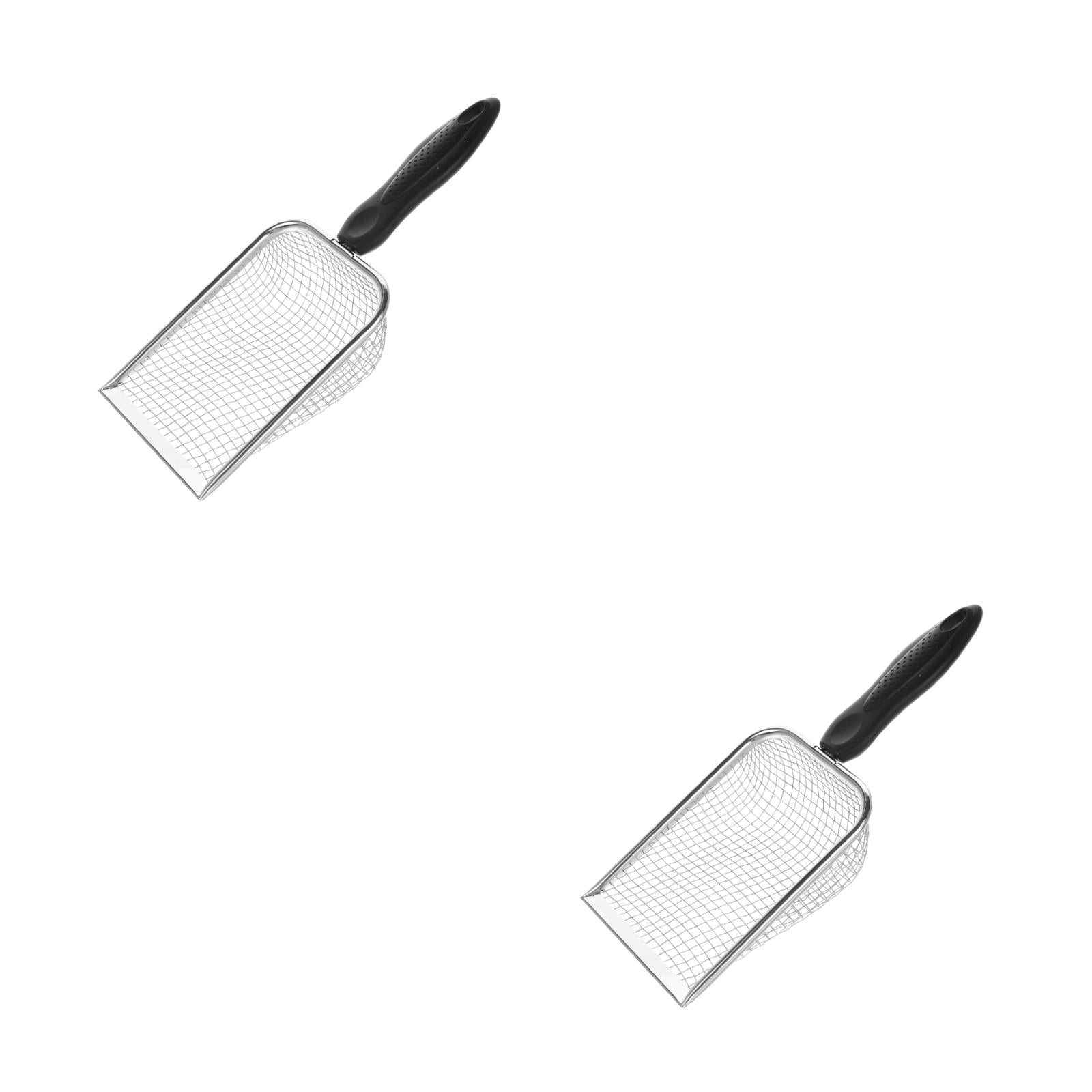 OUNONA 2pcs Stainless Steel Beach Sand Scooper Shark Tooth Sifter ...