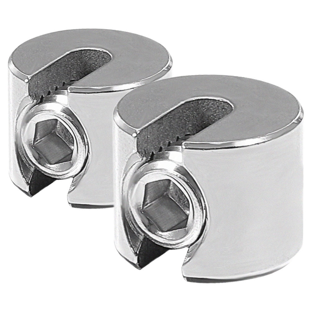 OUNONA 2pcs Stainless Steel Slotted Chuck Wire Rope Clamps M8x3 ...