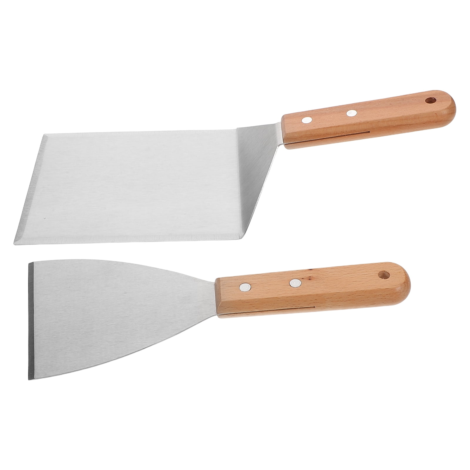 OUNONA 2pcs Stainless Steel Spatula for Griddle Long Spatula Griddle ...