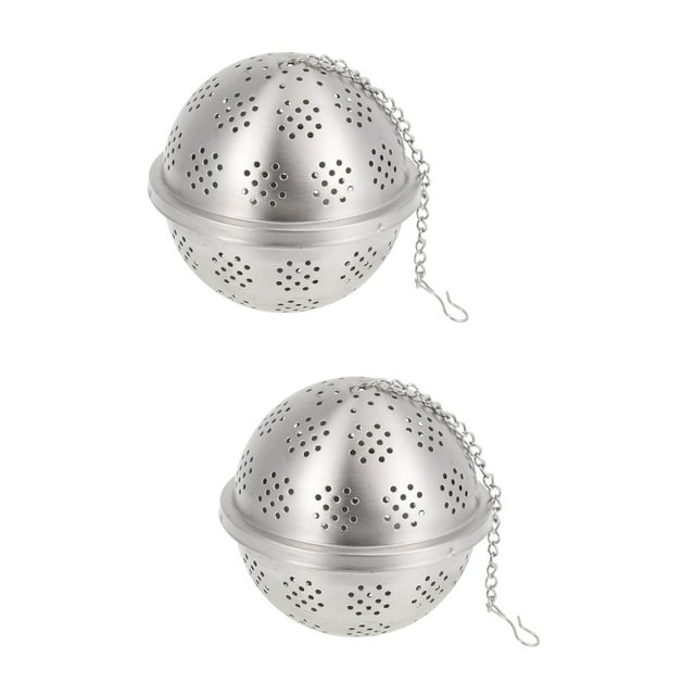 OUNONA 2pcs Stainless Steel Spice Ball Infuser Tea Infuser Loose Leaf ...