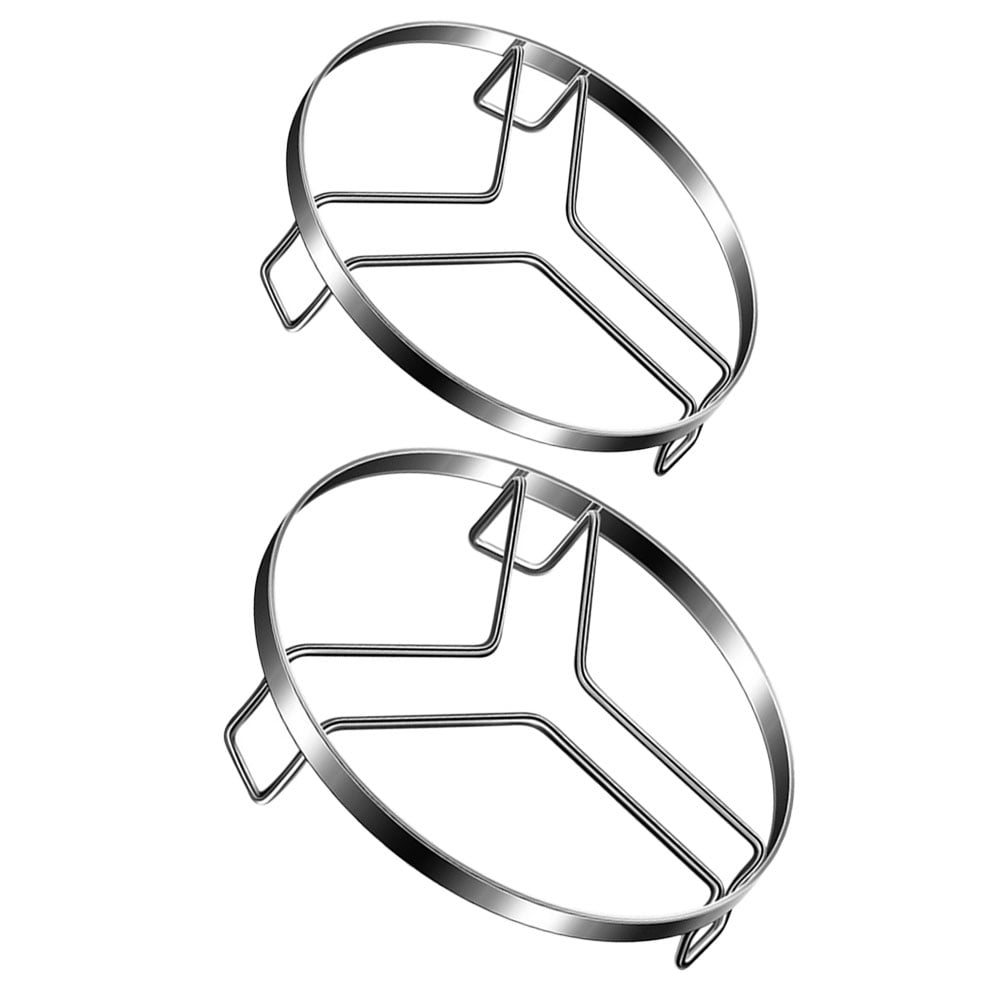 OUNONA 2pcs Steam Rack Round Steaming Stand Round Stainless Steel Multi ...