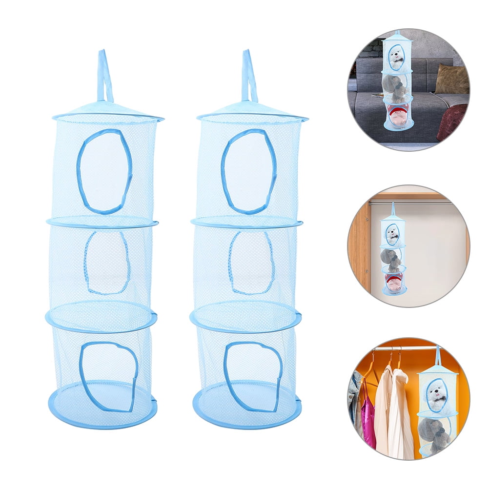 OUNONA 2pcs Stuffed Animal Nets Plush Toy Storage Hammocks Multi-layer ...