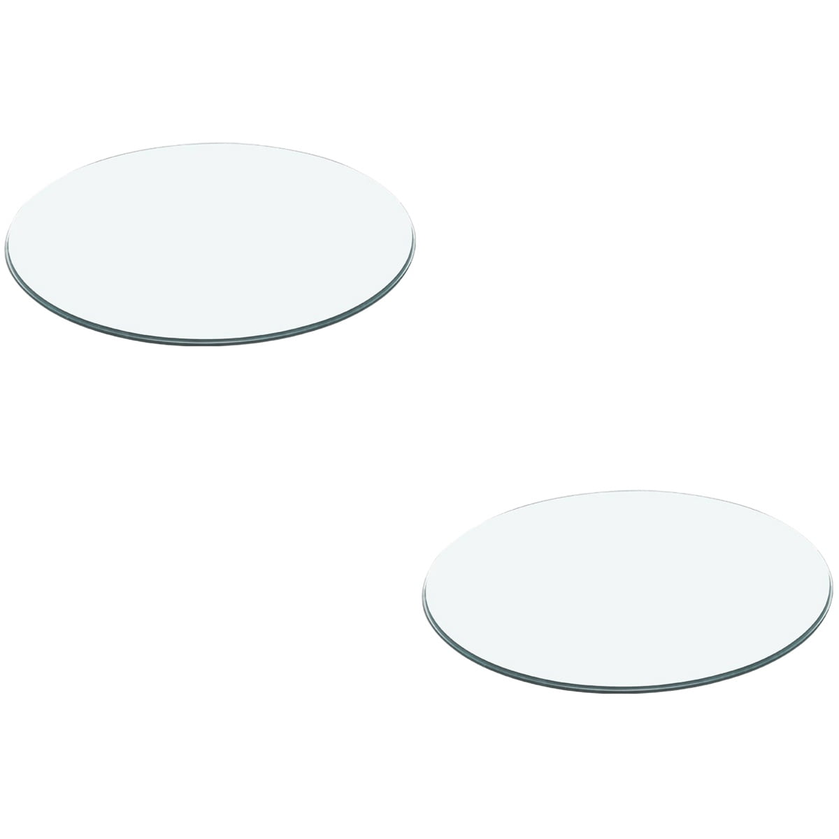 OUNONA 2pcs Sturdy Glass Table Top Dining Table Glass Table Top ...