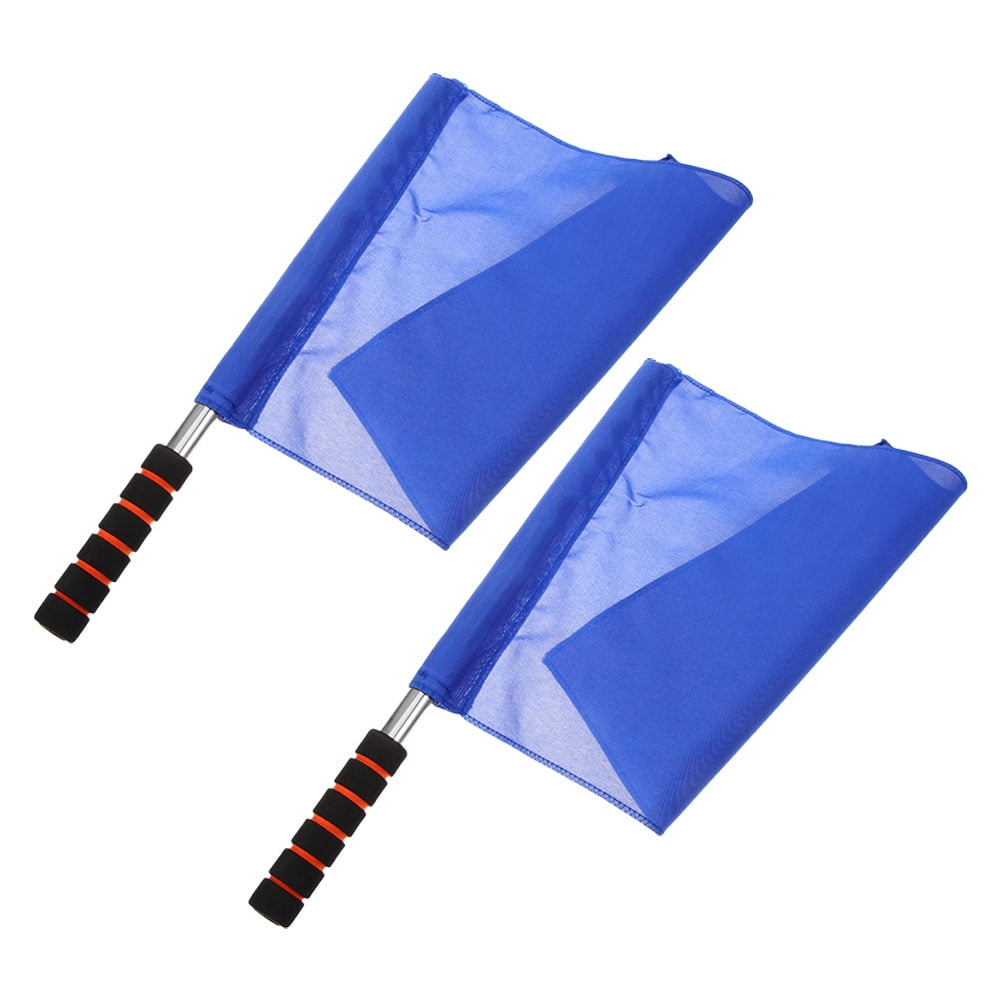 OUNONA 2pcs Traffic Signal Flag Hand Signal Flags for Sports Referee Soccer Commanding ...