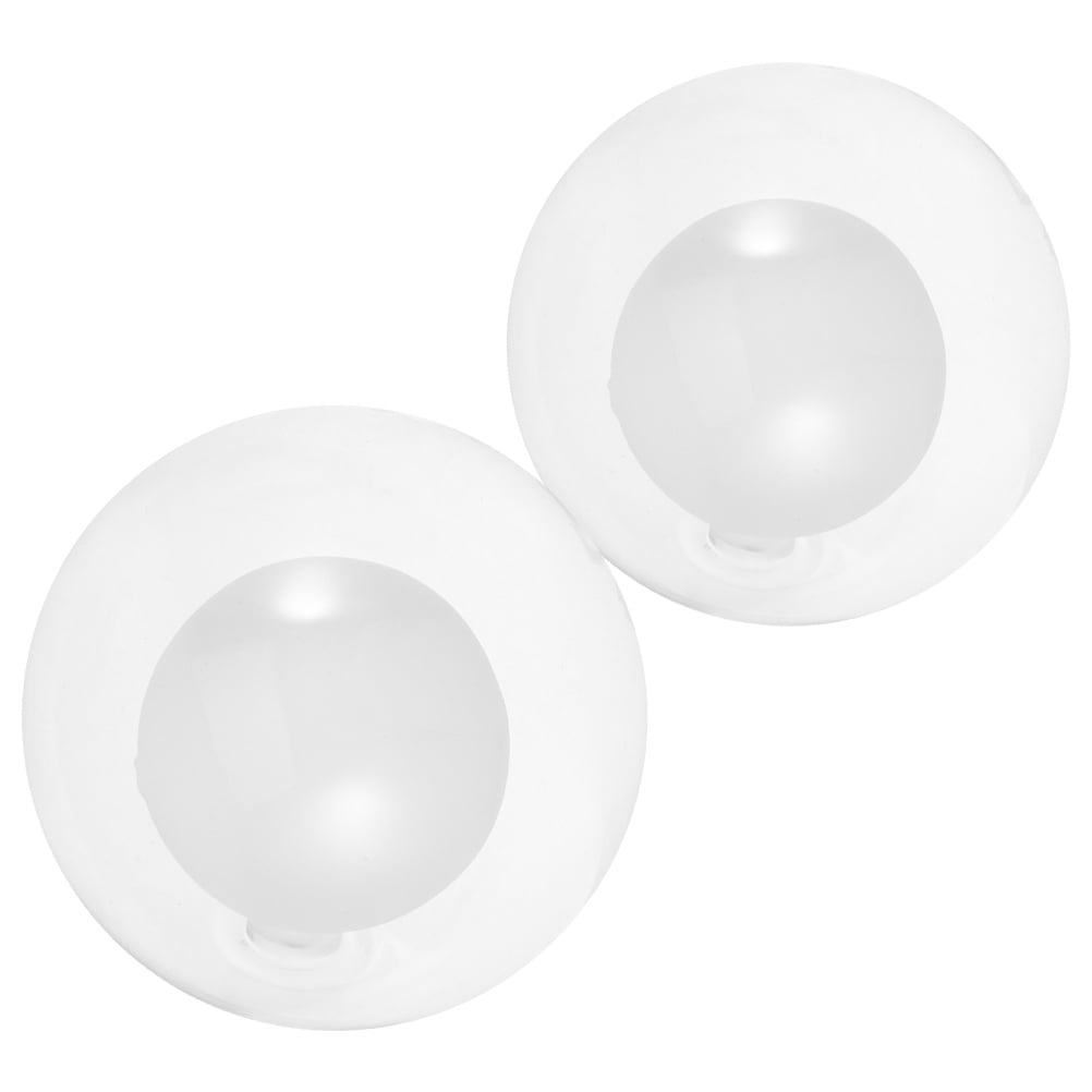 OUNONA 2pcs Transparent Glass Ball Shade Double-Layer Chandelier ...