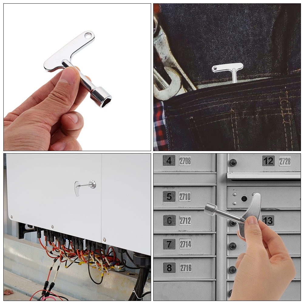 OUNONA 2pcs Triangle Spanner Metal Triangular Lock Keys Socket Utility ...