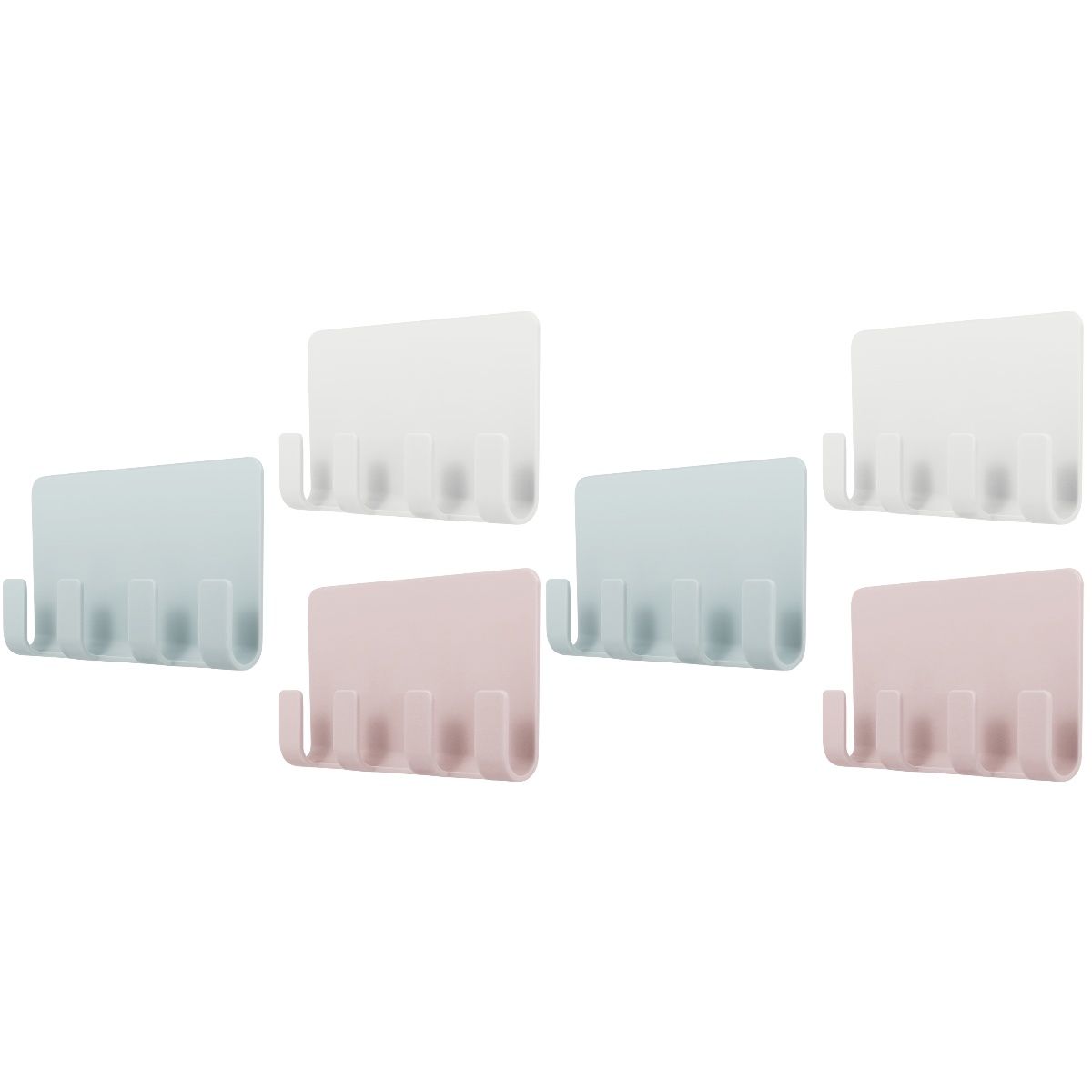 OUNONA 2pcs UKCOCO 3pcs Self-Adhesive Wall Mount Portable Plastic Wall ...