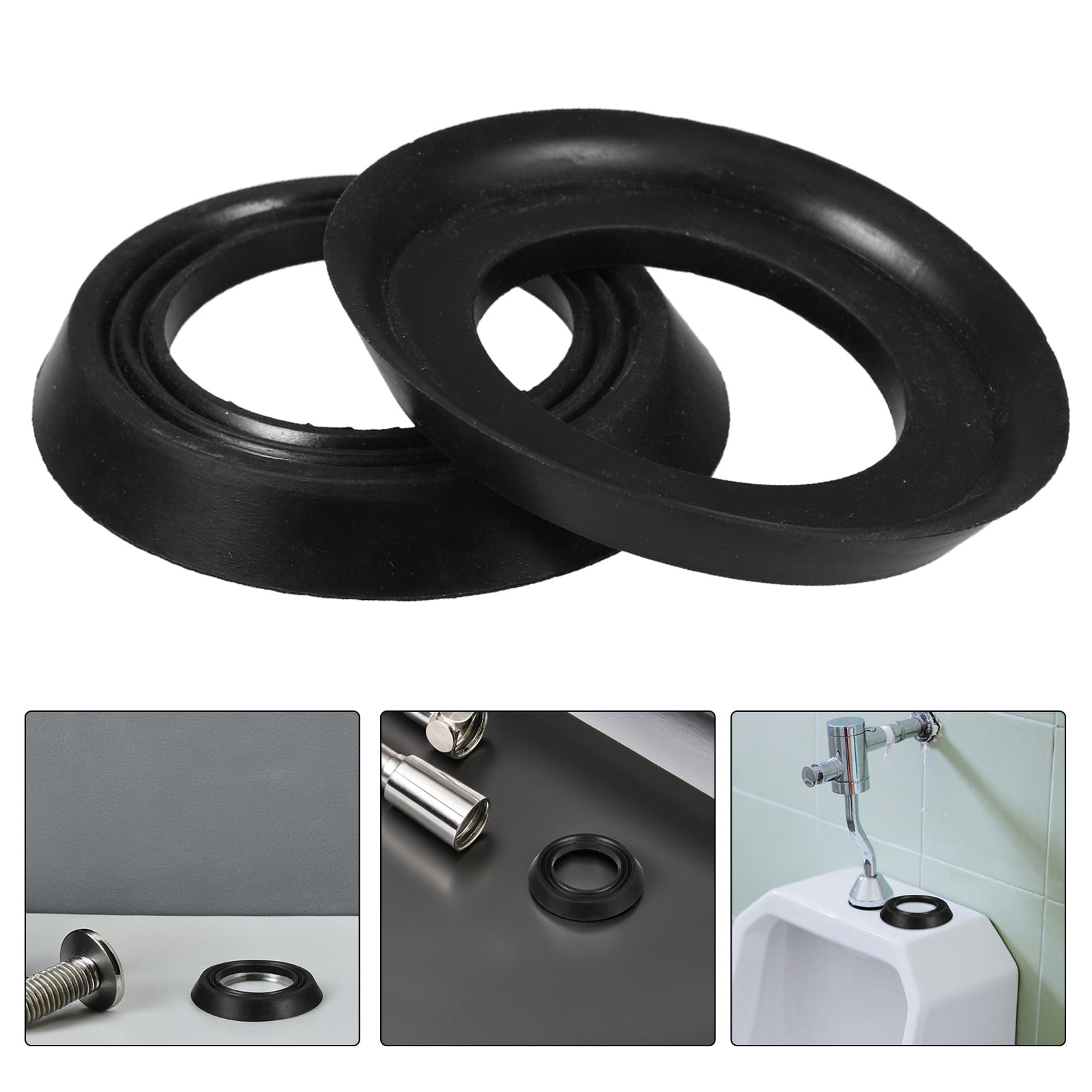 OUNONA 2pcs Urinal Drain Leakproof Sealing Ring Rubber Gasket Urinal ...