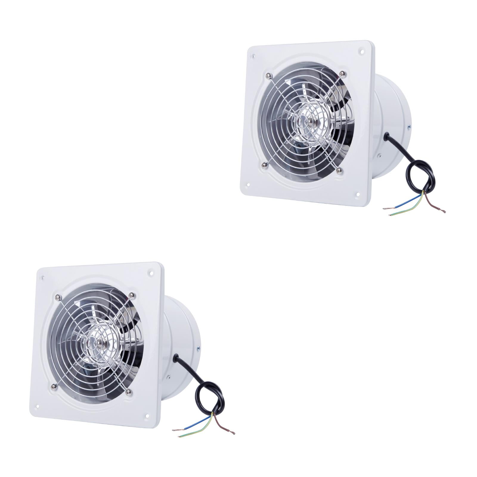 OUNONA 2pcs Wall Mounted Exhaust Fan Shutter Fan 6 Inch for Home ...