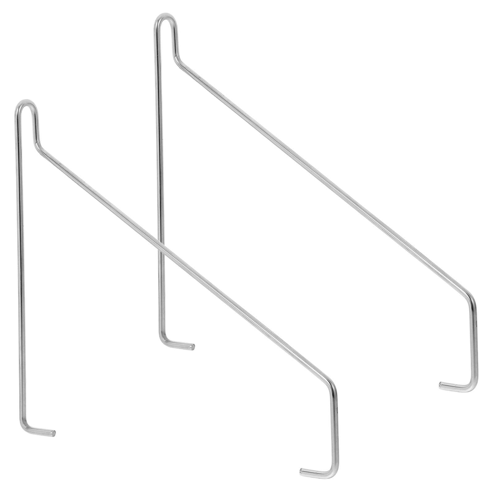 OUNONA 2pcs Heavy Duty Floating Shelf Brackets Stainless Steel Wall ...