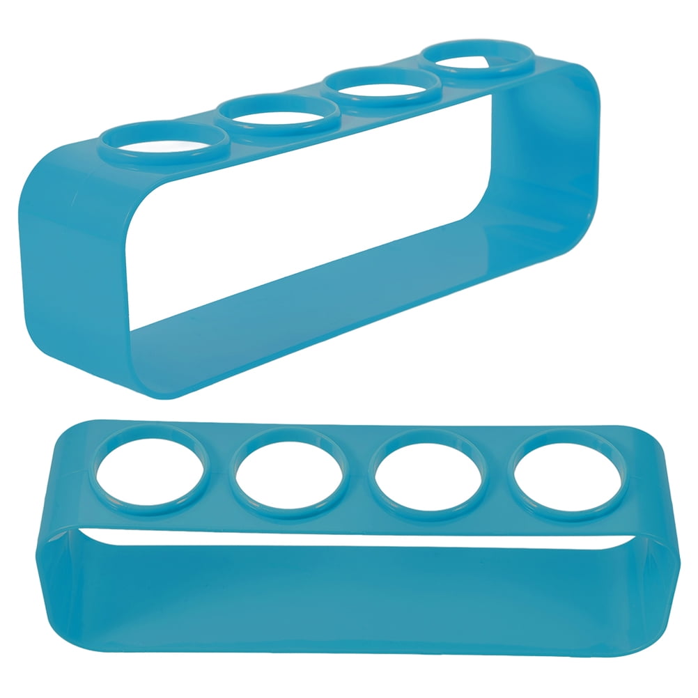 OUNONA 2pcs Wine Bottle Holder 4 Bottles Plastic Drink Carrier With ...