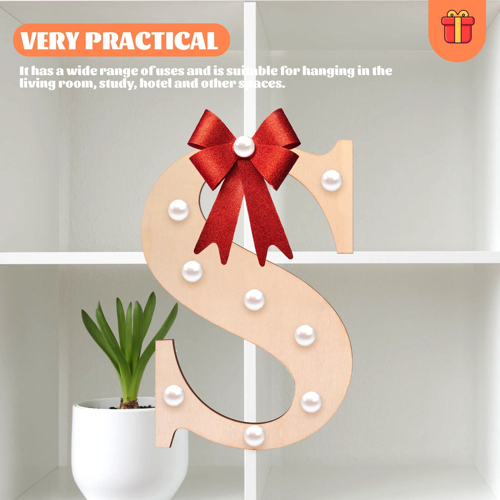 DRAFIDEEP Alphabet Wood Cutout Wooden Letters Beige 2Pcs 7.86x11.79x0 ...