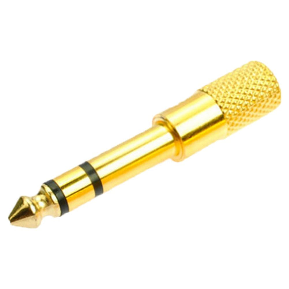 OUNONA 3 PCS Stereo Audio Adapter Adaptor Microphone Jack Plug Golden ...