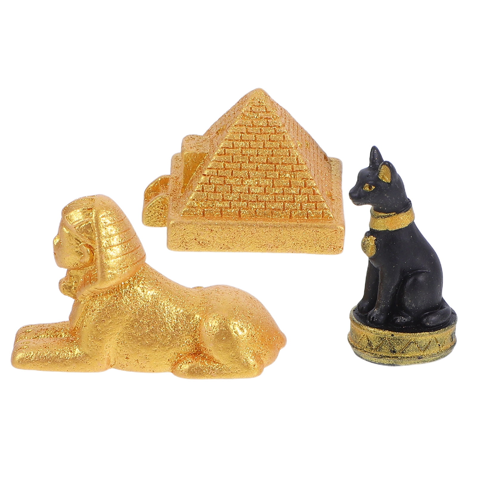 OUNONA 3 Pcs Ancient Egypt Toys Egyptian Toy Miniature Egyptian Pyramid ...
