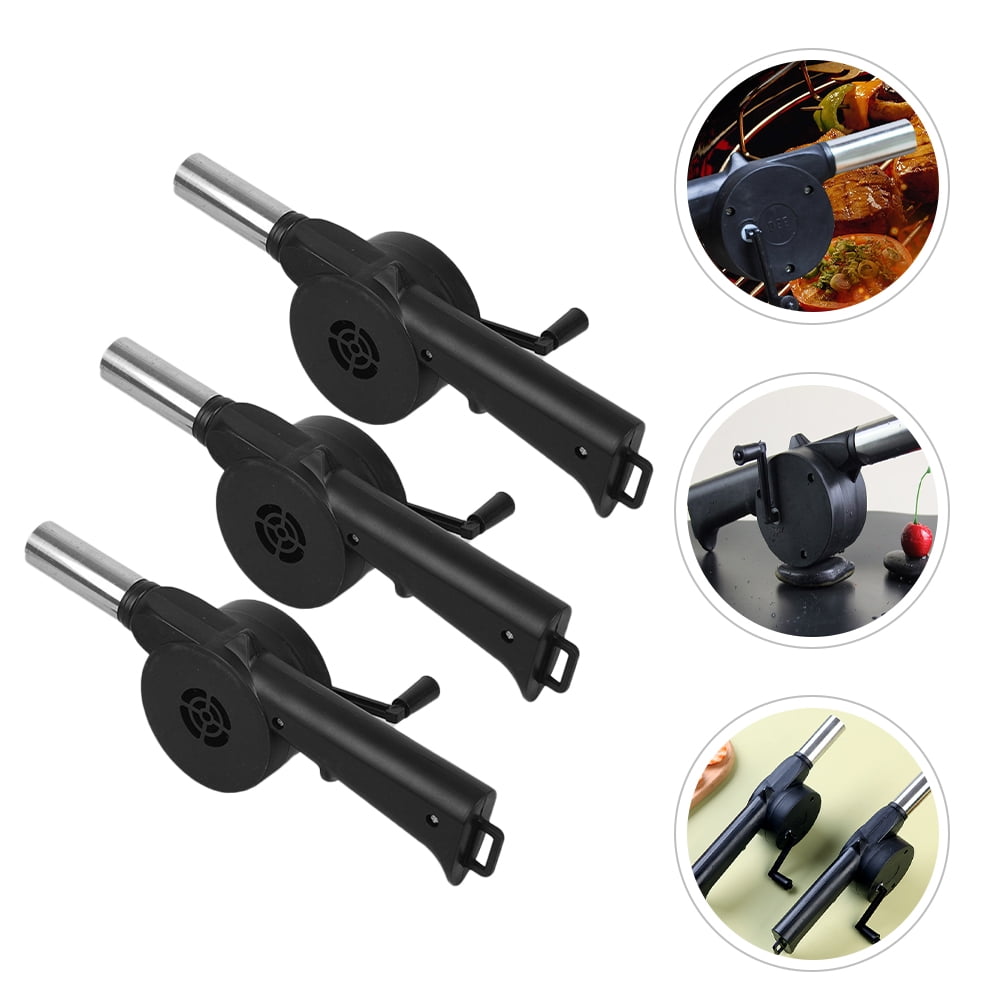 OUNONA 3 Pcs Barbecue Hand Blower Charcoal Grill Blower 25.8x7cm ...