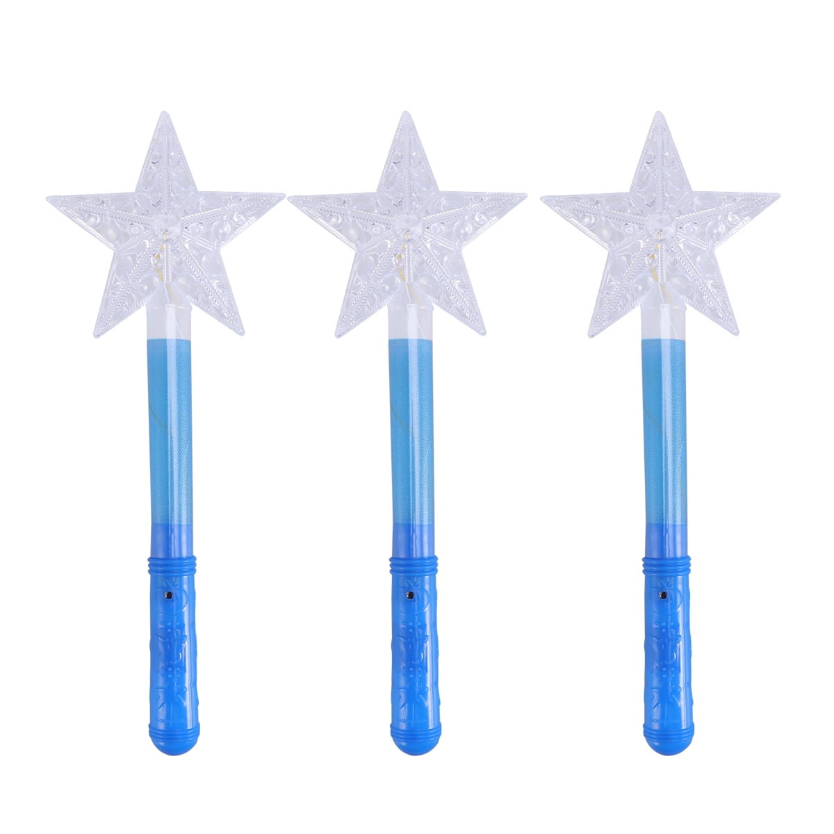 OUNONA 3 Pcs Children's Light Up Star Wand Glow Wand for Kids (Star ...