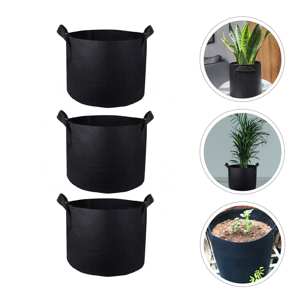 OUNONA 3 Pcs Compost Portable Planting Container Garden Planting Bags ...