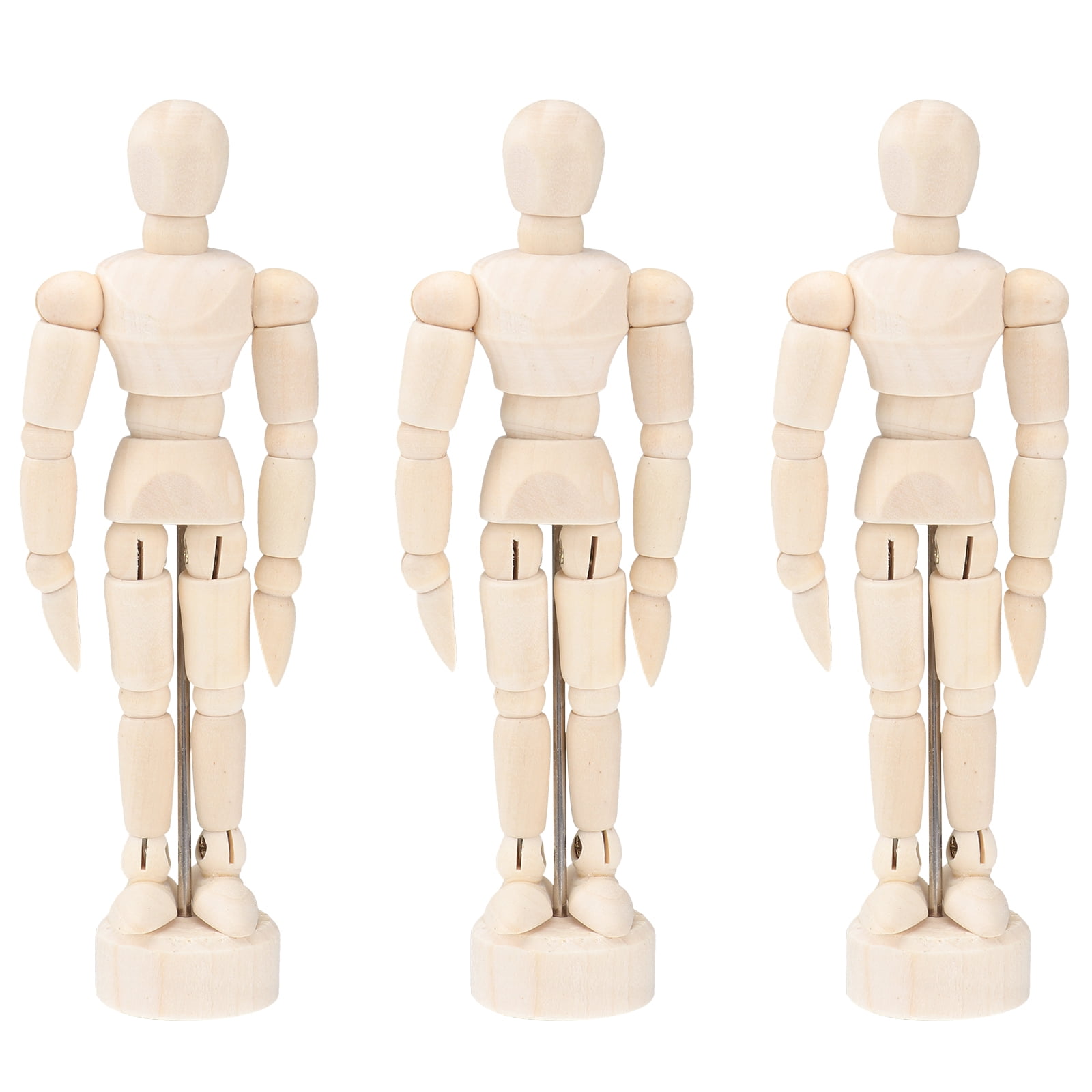 OUNONA 3 Pcs Drawing Figures for Artists Wooden Mannequin - Walmart.com