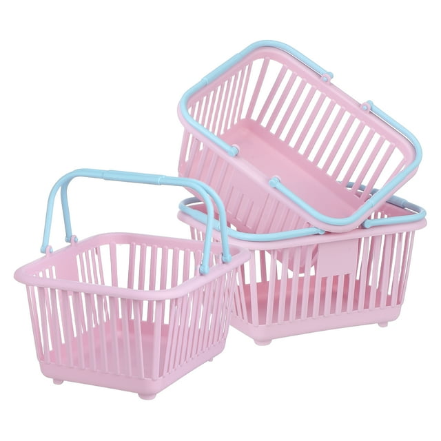 OUNONA 3 Pcs Grass Toys Shopping Basket Child 16.20X13.10X8.50CM ...
