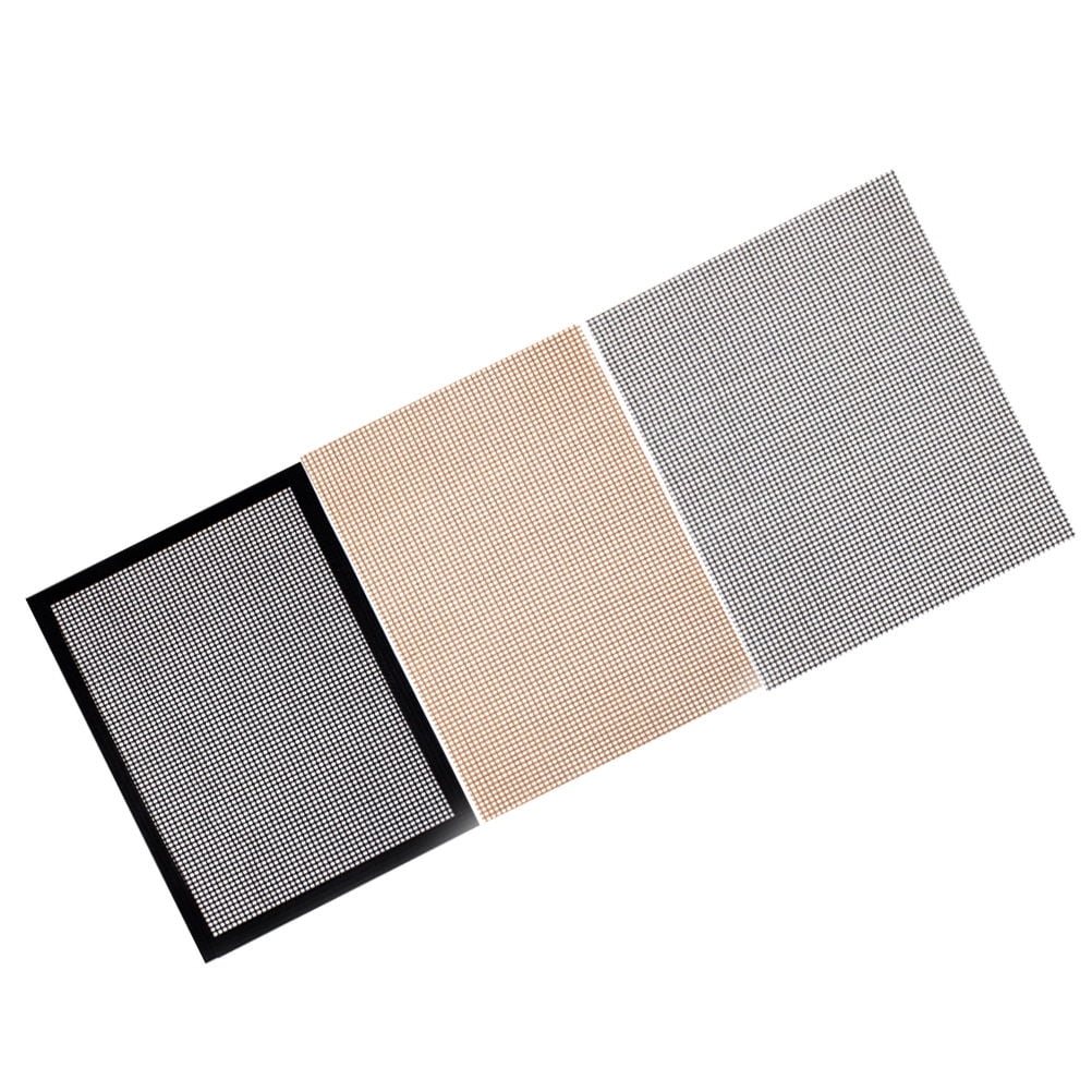 OUNONA 3 Pcs Grease Barbecue Mat Grill Cleaning Mesh Cushions Stove ...