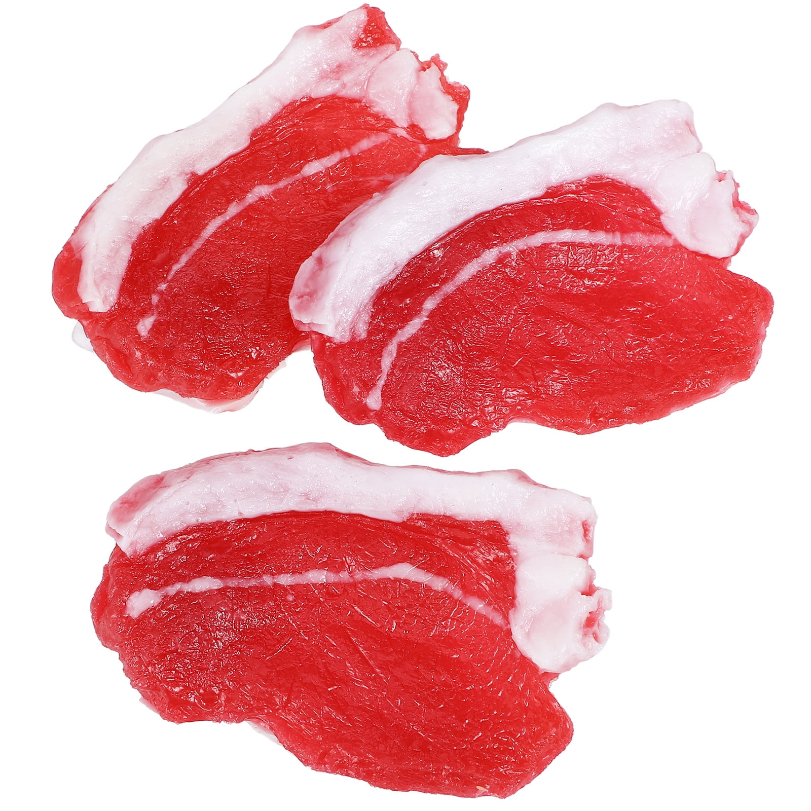 OUNONA 3 Pcs Simulation Pork Model Resin Pork Decor Artificial Pork ...