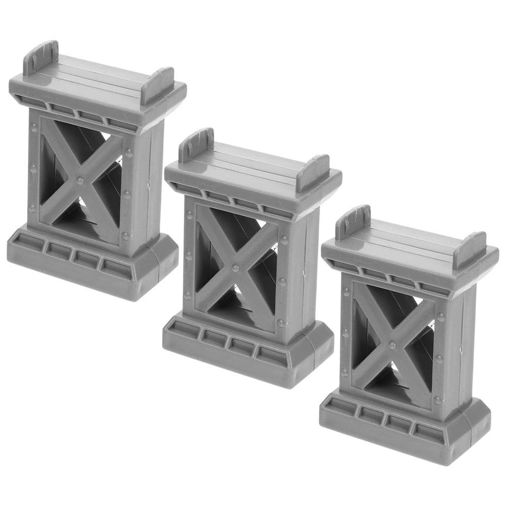 OUNONA 3 Pcs Train Rail Pier Railway Bridge Model Railroad Layout ...