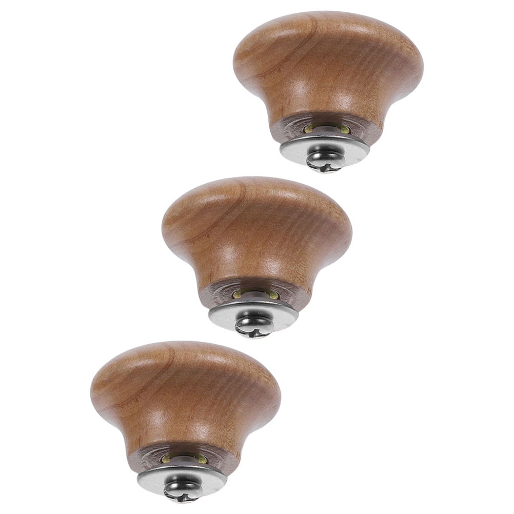 OUNONA Universal Pot Lid Knobs Replacement Handles for Kitchen Brown ...