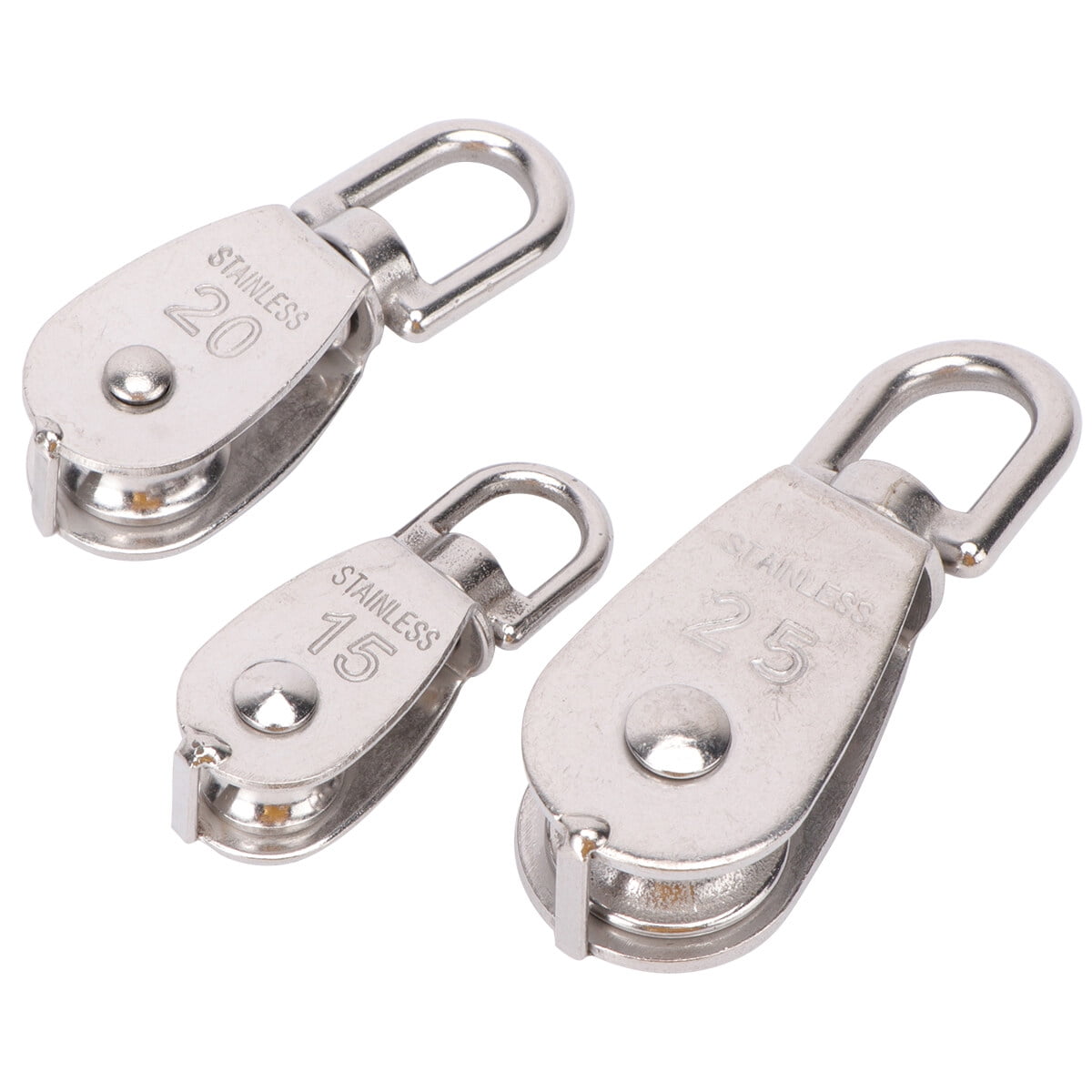 OUNONA 3 Pcs Wire Pulley Traction Single System for Lifting Heavy ...