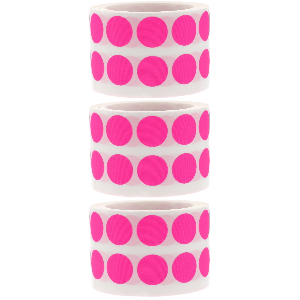 OUNONA 3 Rolls of Colored Dot Stickers Practical Scrapbook Sticker Gift ...