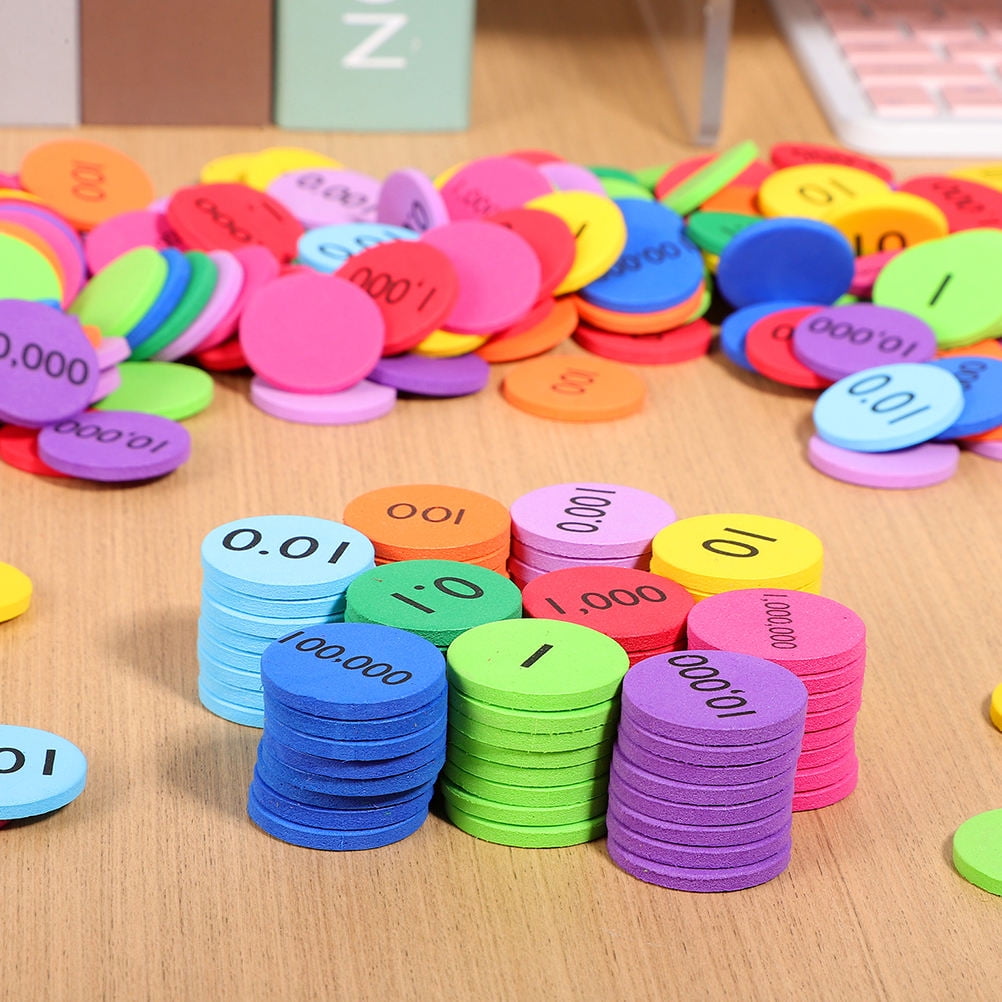 OUNONA 3 Set Counting Chips for Kids Math Numbers Early Childhood Color ...