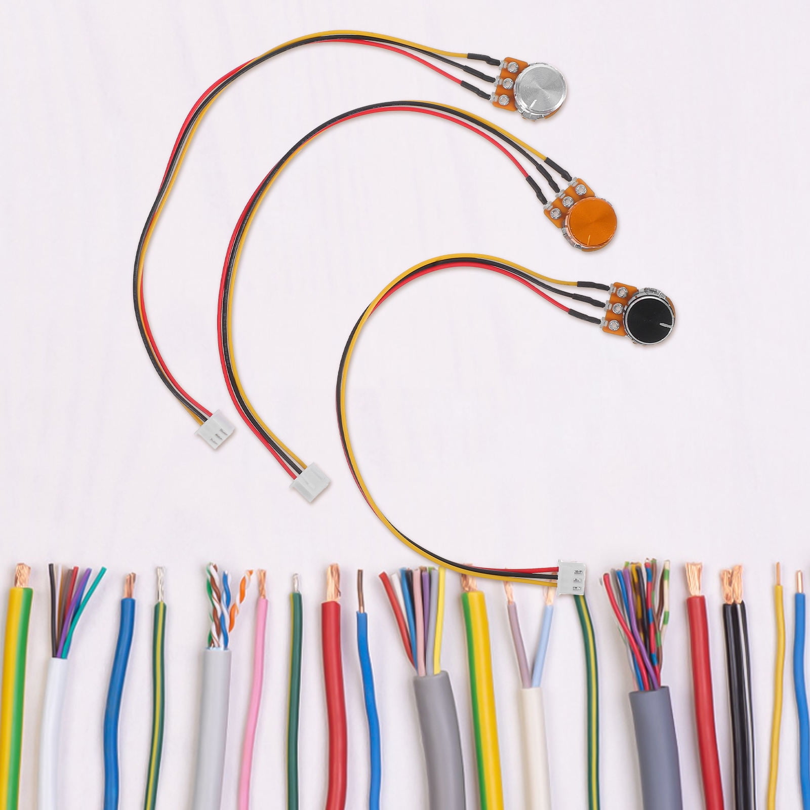 OUNONA 3 Set Linear Taper Rotary Potentiometer With 20cm Wiring Harness ...