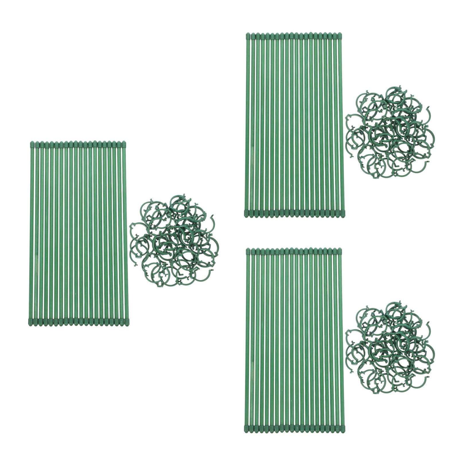 OUNONA 3 Sets Adjustable Orchid Stakes with Clips Plastic Plant Support ...