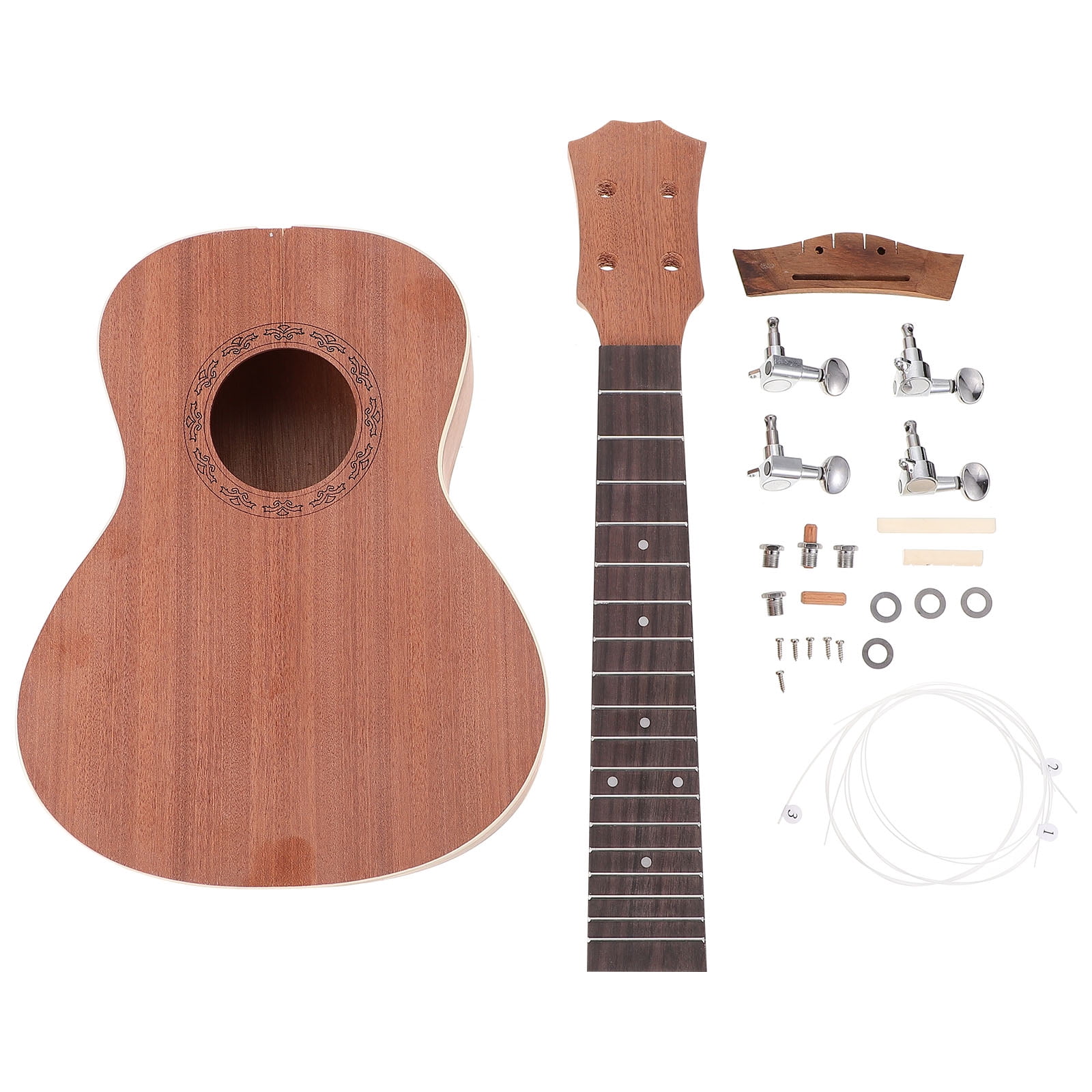 OUNONA 3 Sets Assembled DIY Ukulele Parts Kit DIY Graffiti Ukulele Set ...