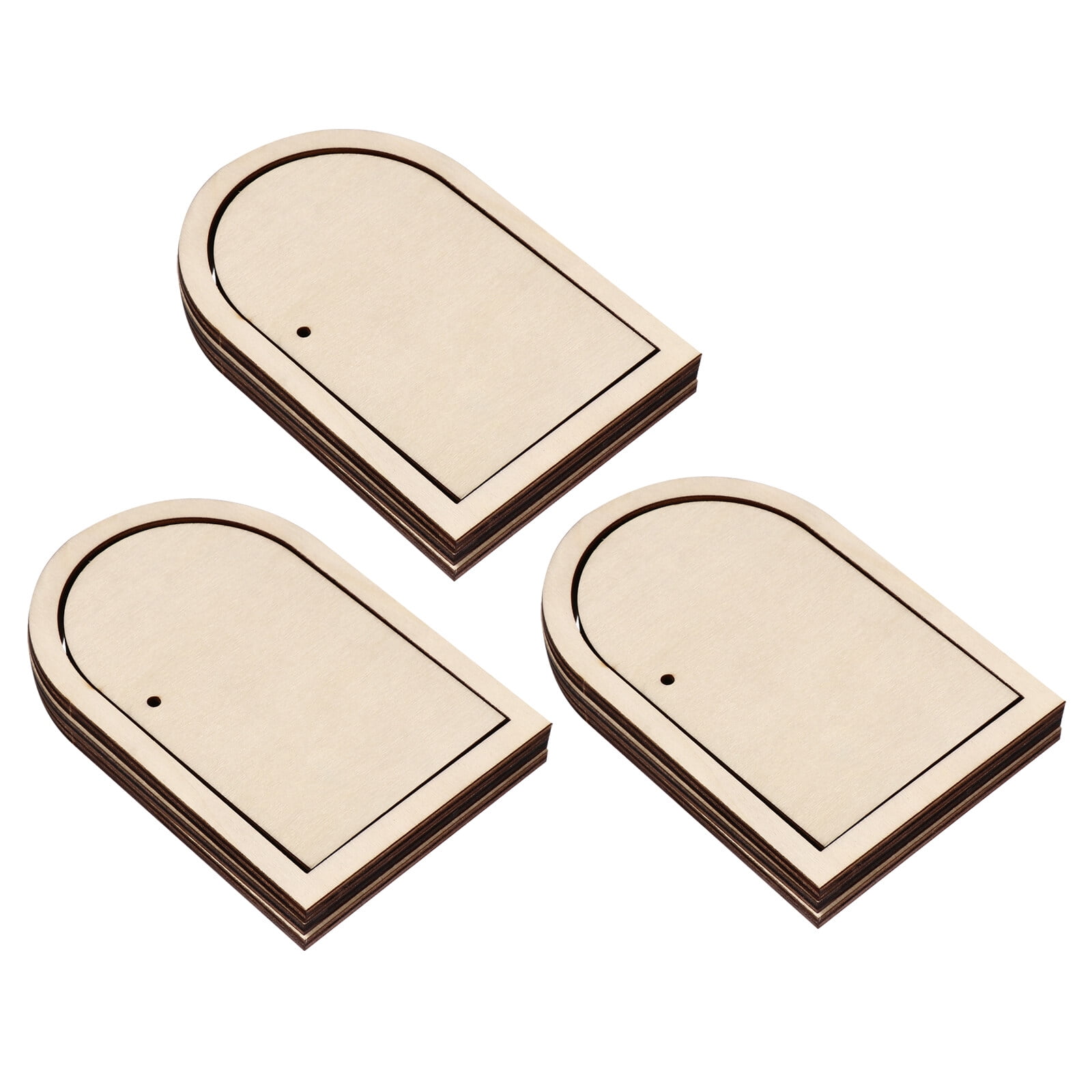 OUNONA 3 Sets Door Miniature Doodle Puzzle Wood Chips Child-friendly ...