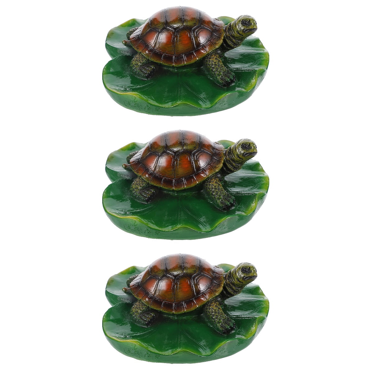 OUNONA 3 pcs Floating Pond Decor Fountain Floating Turtle Resin ...