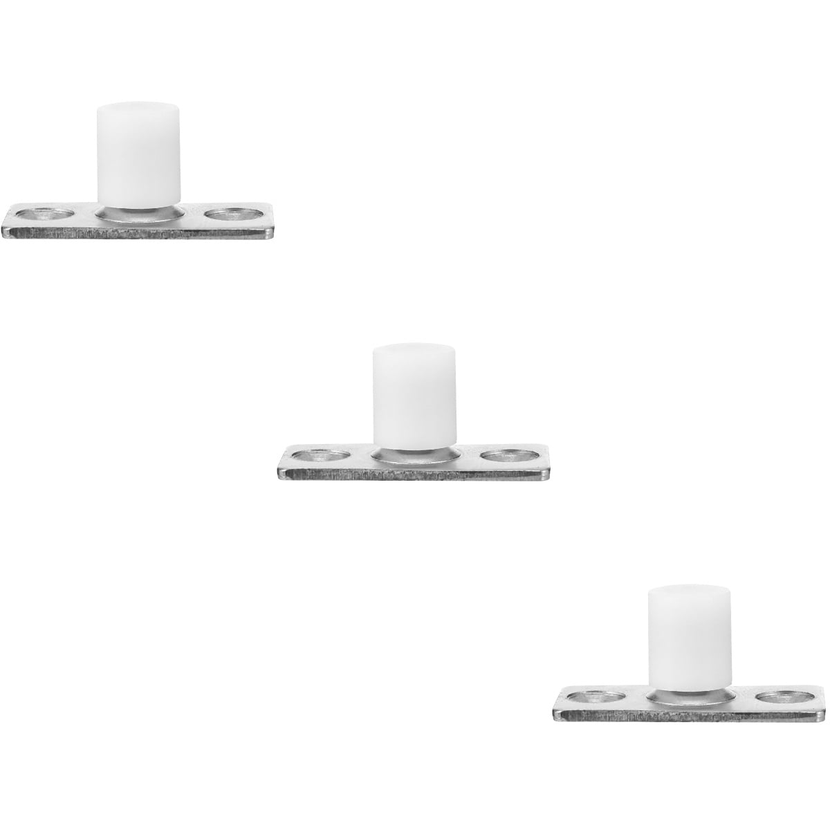 OUNONA 3 pcs Nylon Door Bottom Wheel Pulley Wheel Rail Sliding Gate ...