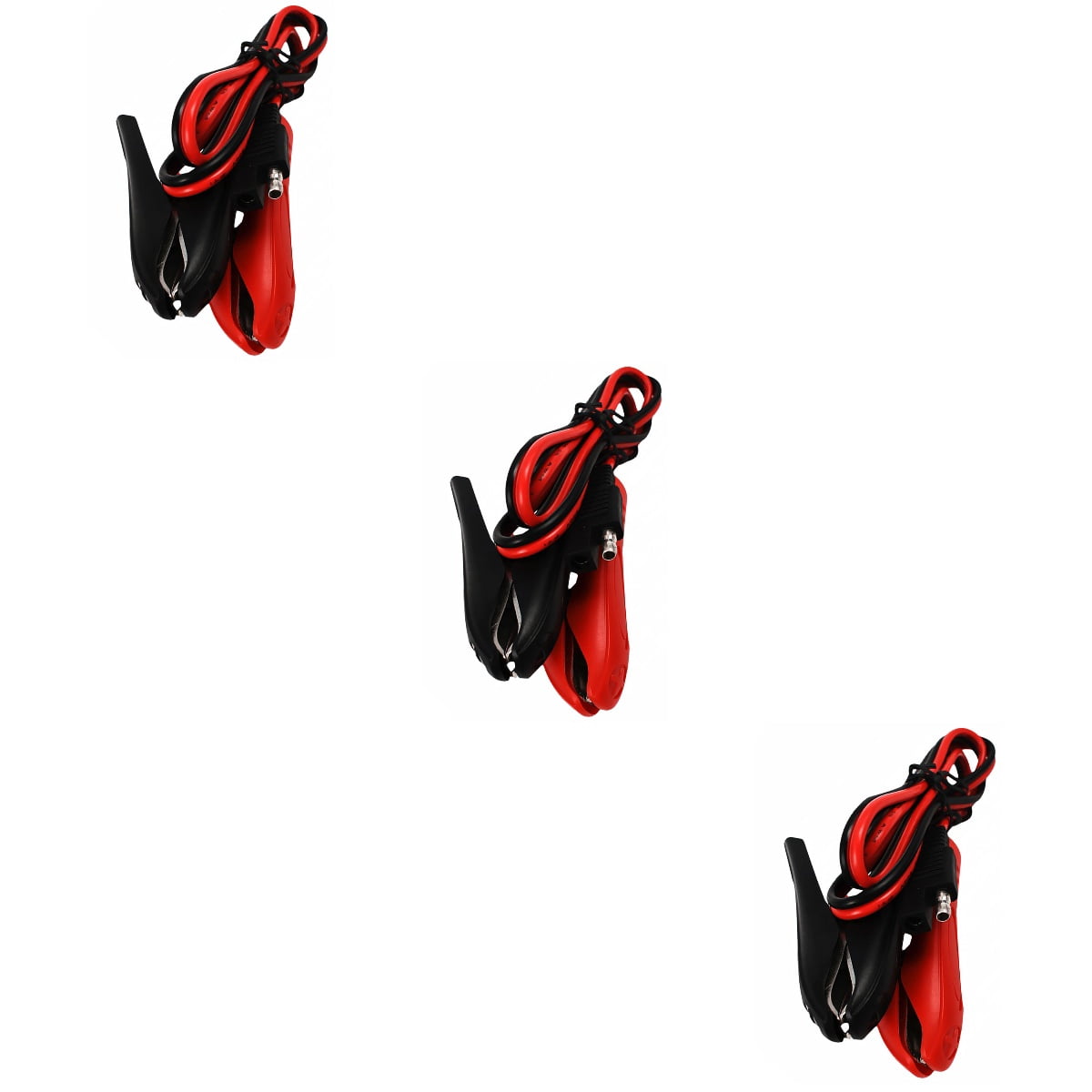 OUNONA 3 pcs SAE 2 Pole Plug Connector Cord Solar Energy Alligator Clip ...
