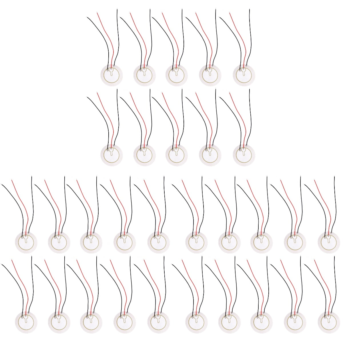 OUNONA 30 PCS Three-pole Self-excited Buzzer 35mmGL Piezo Disc ...