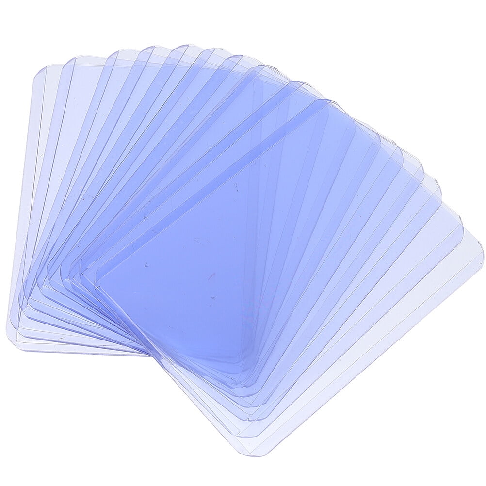 OUNONA Clear PVC Card Protectors Sleeves for Game Cards, 30 Pieces ...