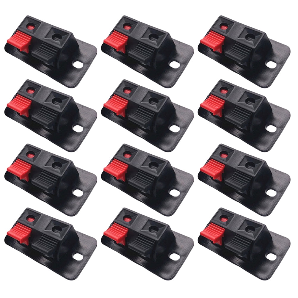 OUNONA 30 Pcs 2 Speaker Clips Loudspeaker Connector Accessory Ground ...