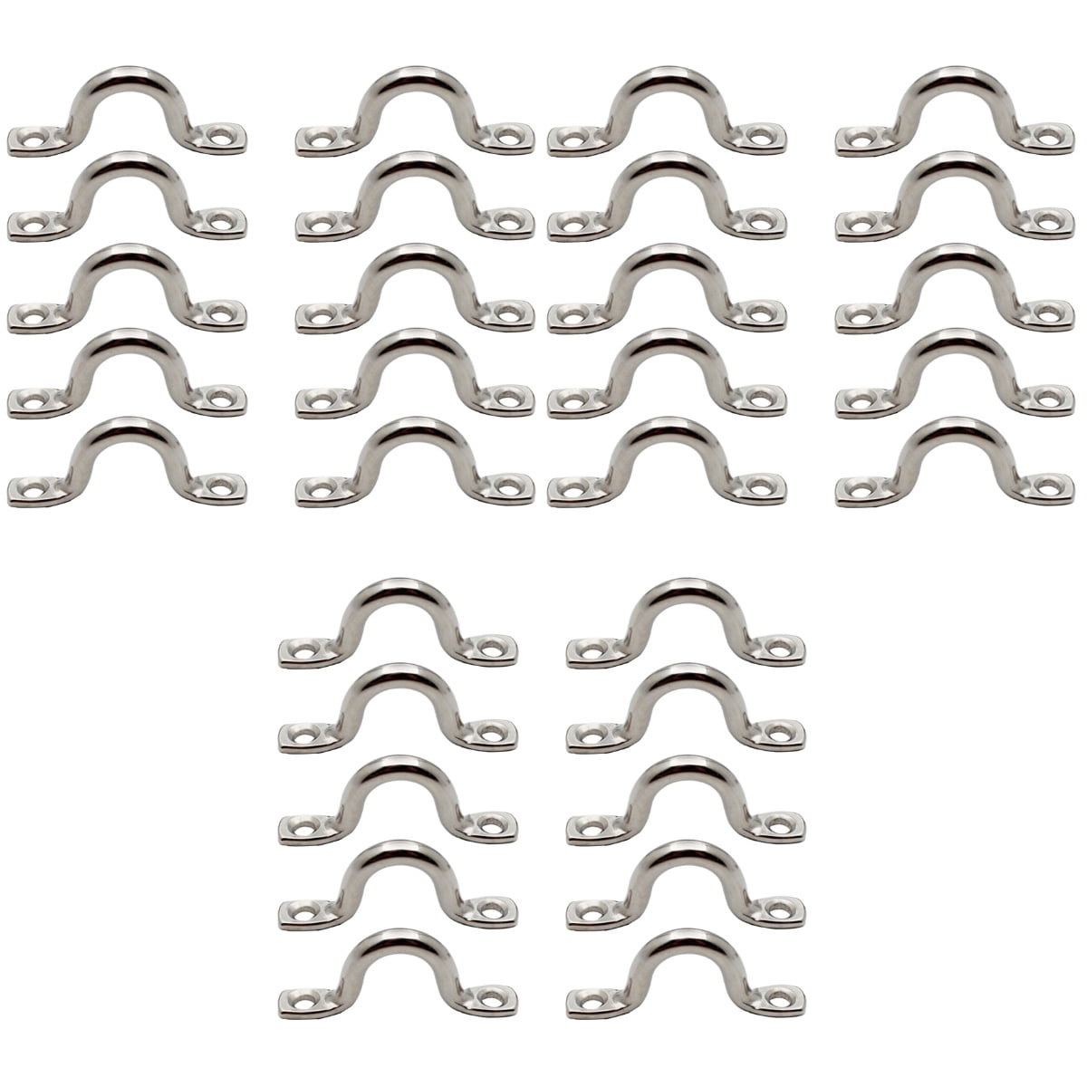 OUNONA 30 Pcs Boat Handle Stainless Hump Shape Mount Grip Handle for ...
