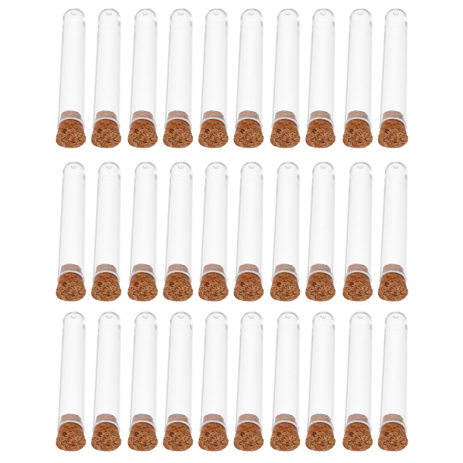 CATIEBYE Sample Tubes Plastic for Novices Science Lab 30Pcs 2.95X0.51X0 ...