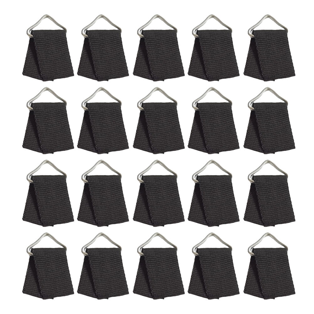 OUNONA 30 Sets Trampoline and Webbing Picture Hanging Kit Triangle Ring ...