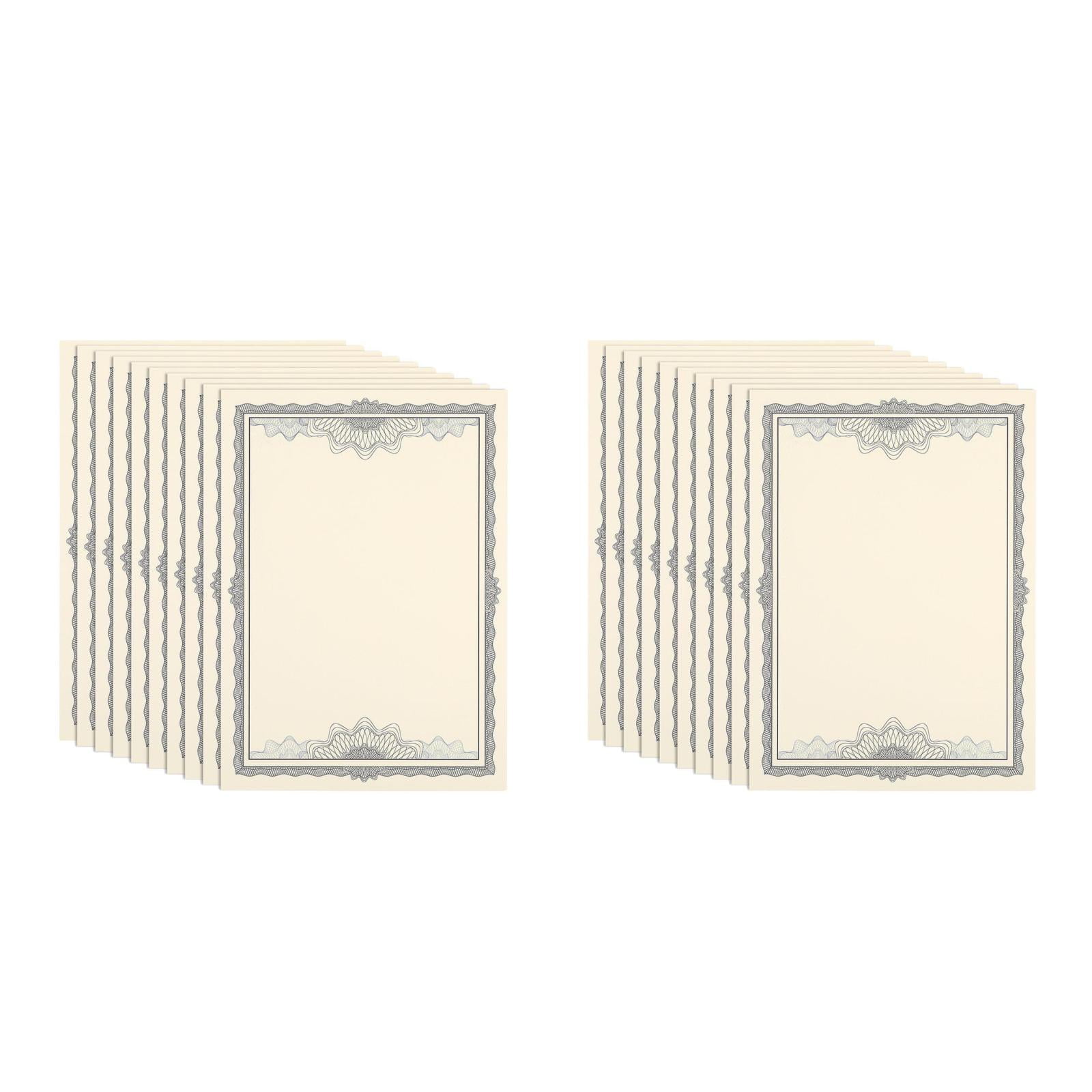 OUNONA 30 Sheets Award Certificate Paper A4 Cardstock Printable Blank ...