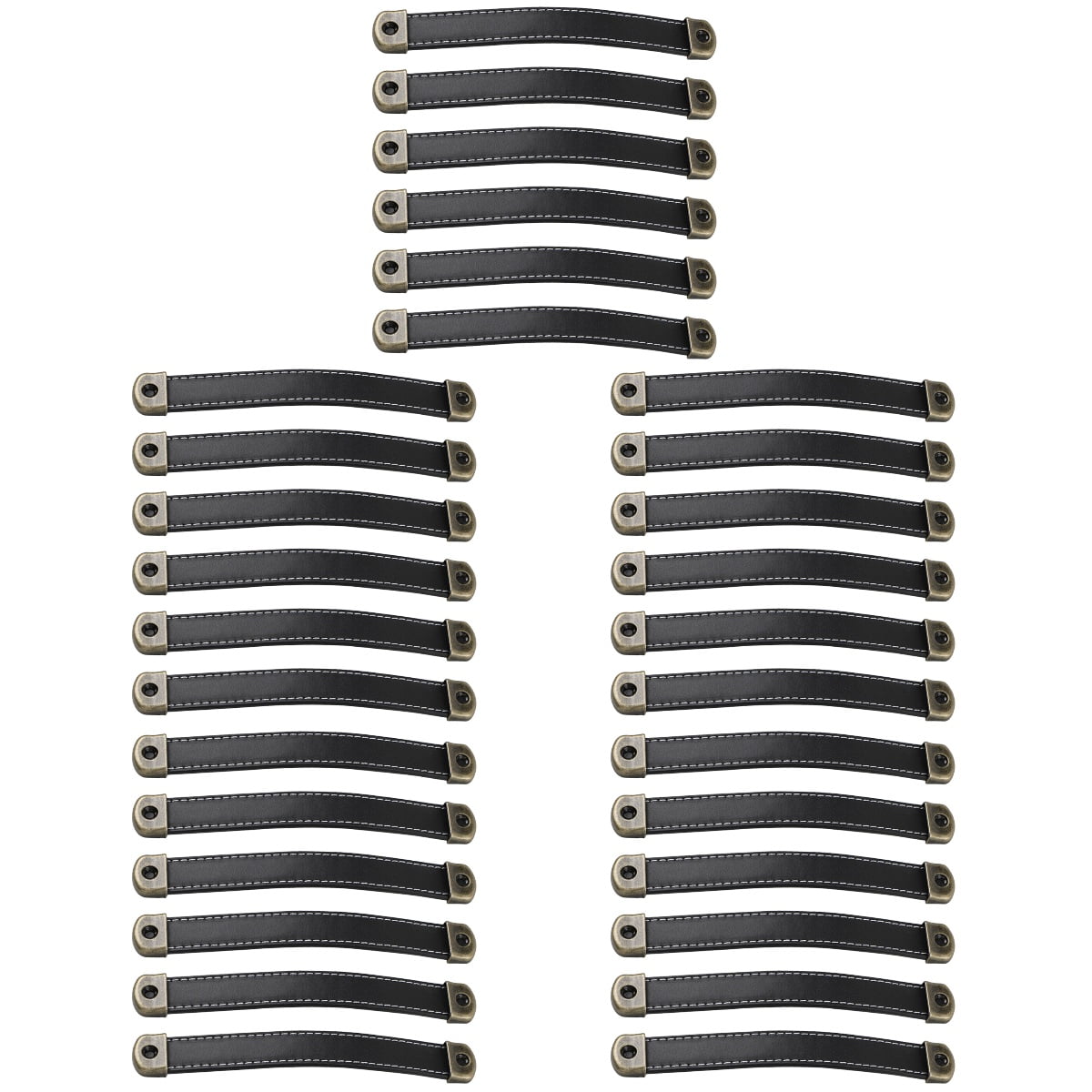 OUNONA 30 pcs Leather Pull Handles Dresser Handles Drawer Pulls Cabinet ...