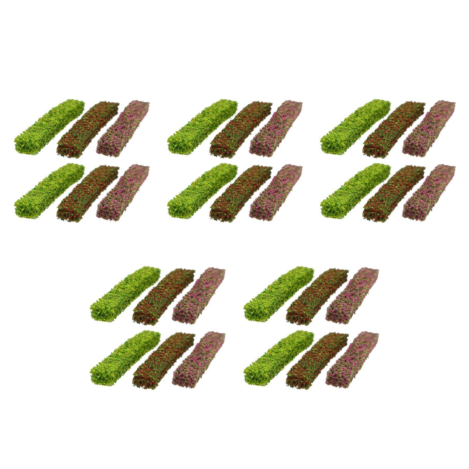 OUNONA 30 pcs Miniature Shrub Strips Static Bush Model Static Grass ...