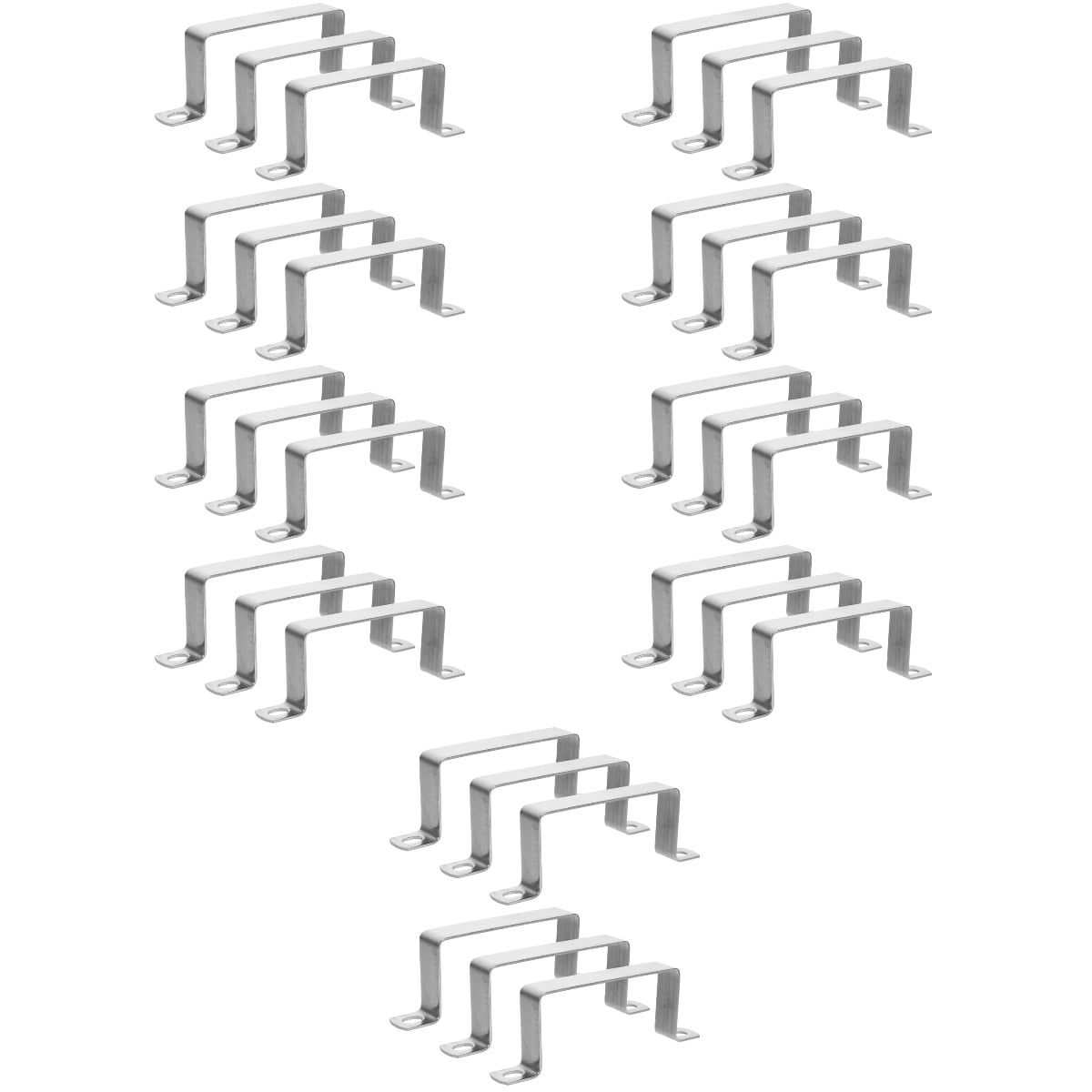 OUNONA 30 pcs Pipe Hanger U Bracket Pipe Support U Clamp Mounting ...